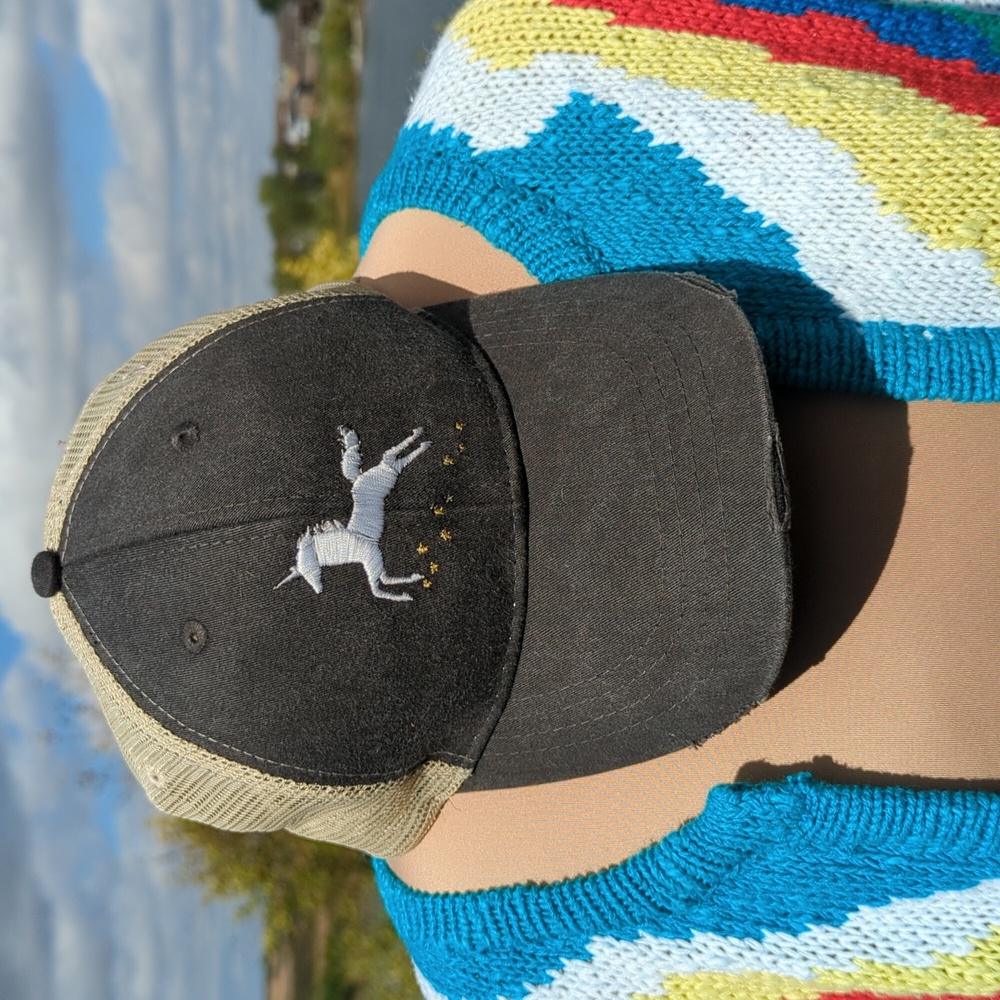 Adams Unicorn Embroidered Snapback Hat - Gem